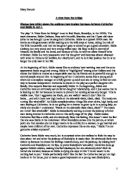 A view from the bridge Discuss how miller shows the audience how ...