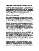 Why did Parliament win the Civil War? - A-Level History - Marked by ...