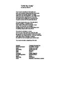 Analysis Little Boy Crying - GCSE English - Marked by Teachers.com