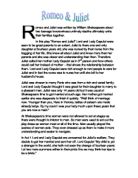 romeo and juliet newspaper article - GCSE English - Marked by Teachers.com