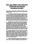 The View from a Bridge. How does Eddies and Catherines relationship ...