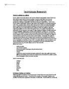 Food Technology Research - French & Chinese Culture and Cuisine - GCSE ...